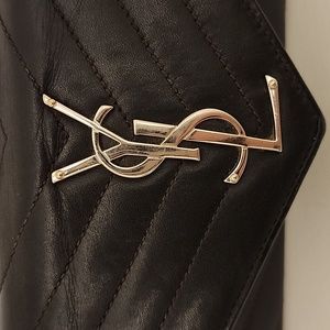 Yves Saint Laurent | Bags | Ysl Lambskin Leather Flap Crossbody Purse ...